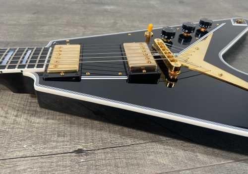 2017 Gibson Custom Shop Flying V Custom Ebony > Guitars Electric Solid ...