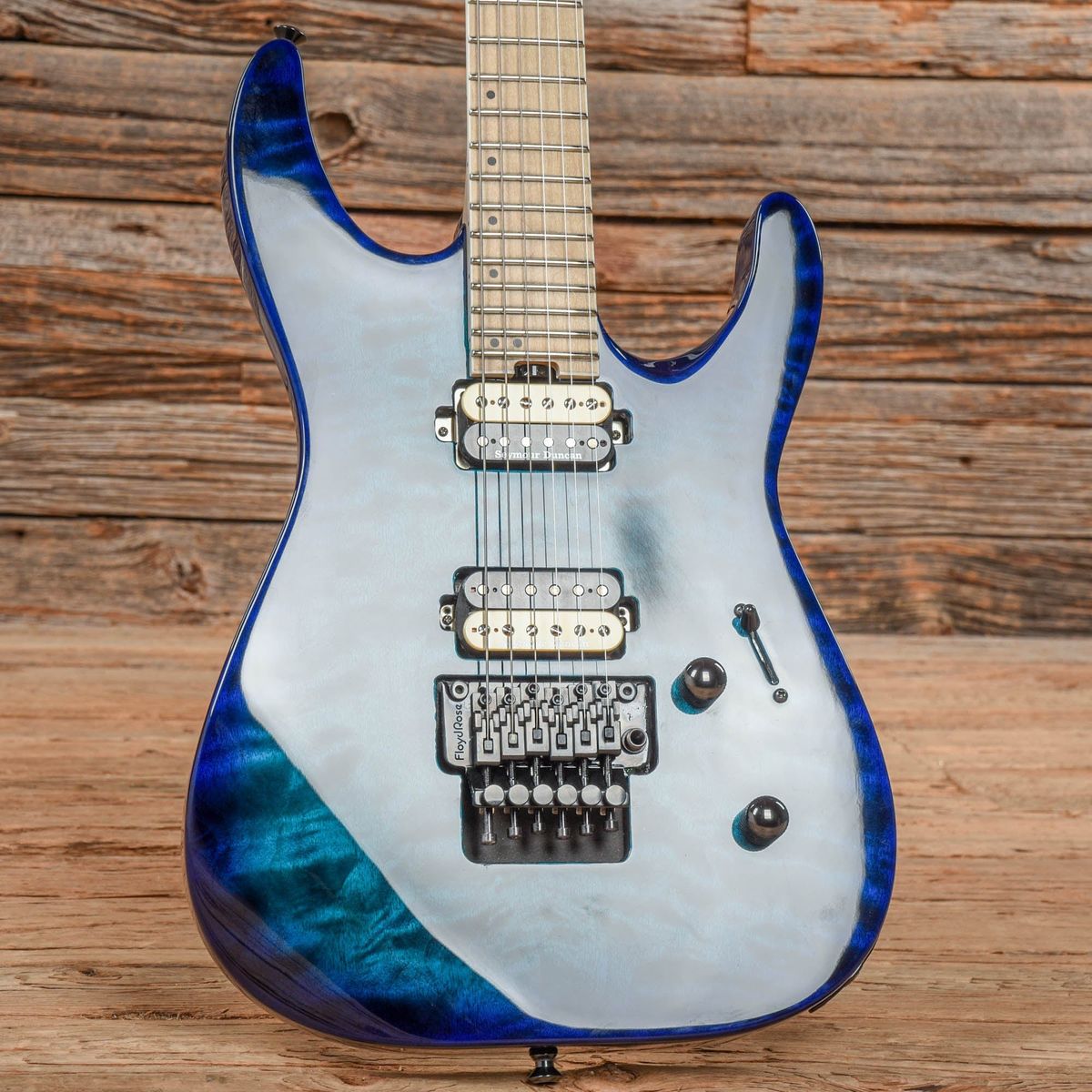 2017 Jackson Pro Dinky DK2QM Pro Dinky DK2QM Sunburst Chlorine Burst ...