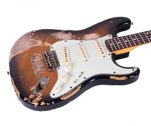 2017 Parts Stratocaster Super Heavy Relic Sunburst > Guitars Electric ...