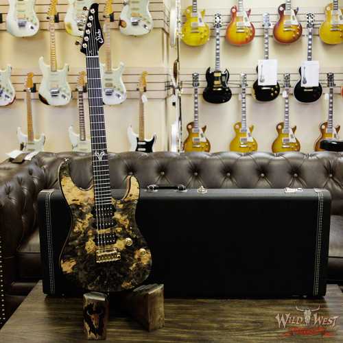 2017 Suhr Modern HSH Burl Buckeye Top Ebony Fretboard Natural Natural ...