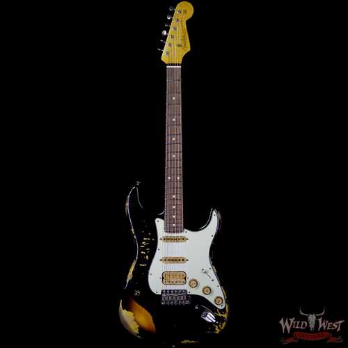 2018 Fender Custom Shop Black Lightning Stratocaster HSS Heavy Relic ...