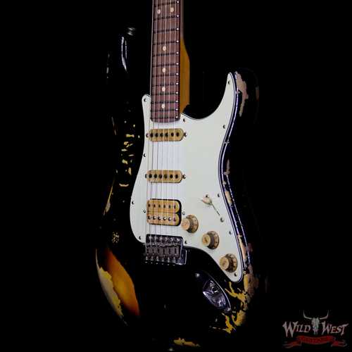2018 Fender Custom Shop Black Lightning Stratocaster HSS Heavy Relic ...