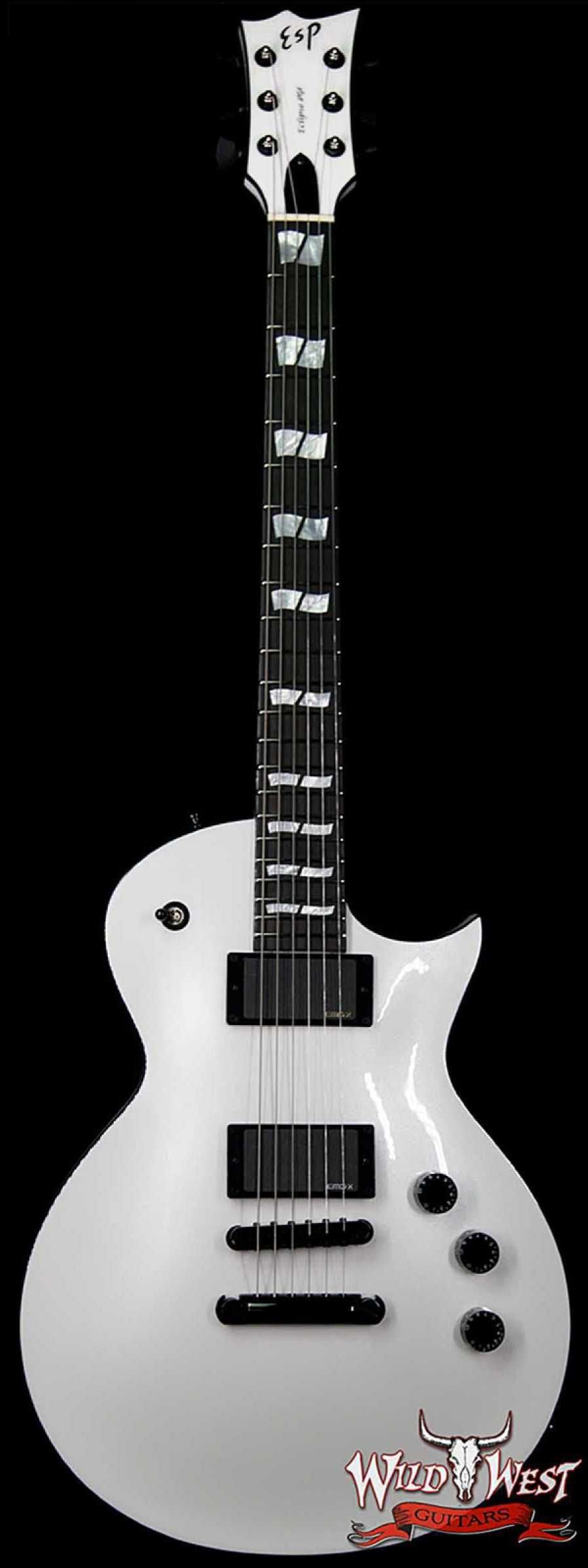2019 ESP USA Eclipse EMG Pickups Ebony Fingerboard Pearl White Pearl ...