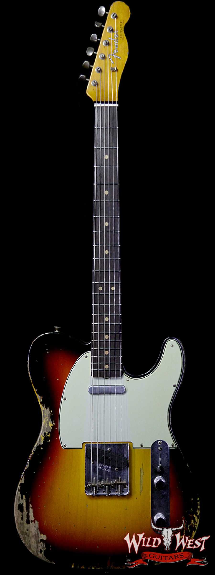 2019 Fender Custom Shop 1963 Telecaster Heavy Relic AAA Rosewood ...