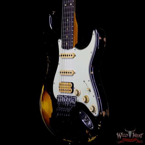 2019 Fender Custom Shop Black Lightning Stratocaster HSS Floyd Rose ...