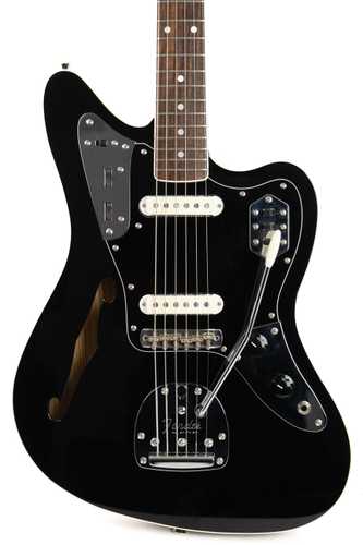 2012 Fender MIJ Thinline Jaguar Black > Guitars Electric Semi-Hollow ...