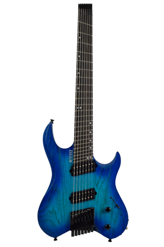 2020 Kiesel Vader 7 with Fanned Frets Satin Blue Burst > Guitars ...