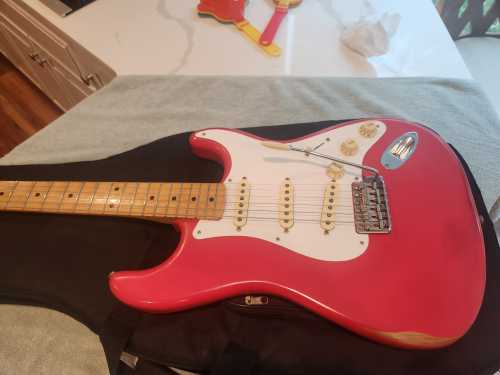2021 Fender Stratocaster Fiesta Red > Guitars Electric Solid Body ...