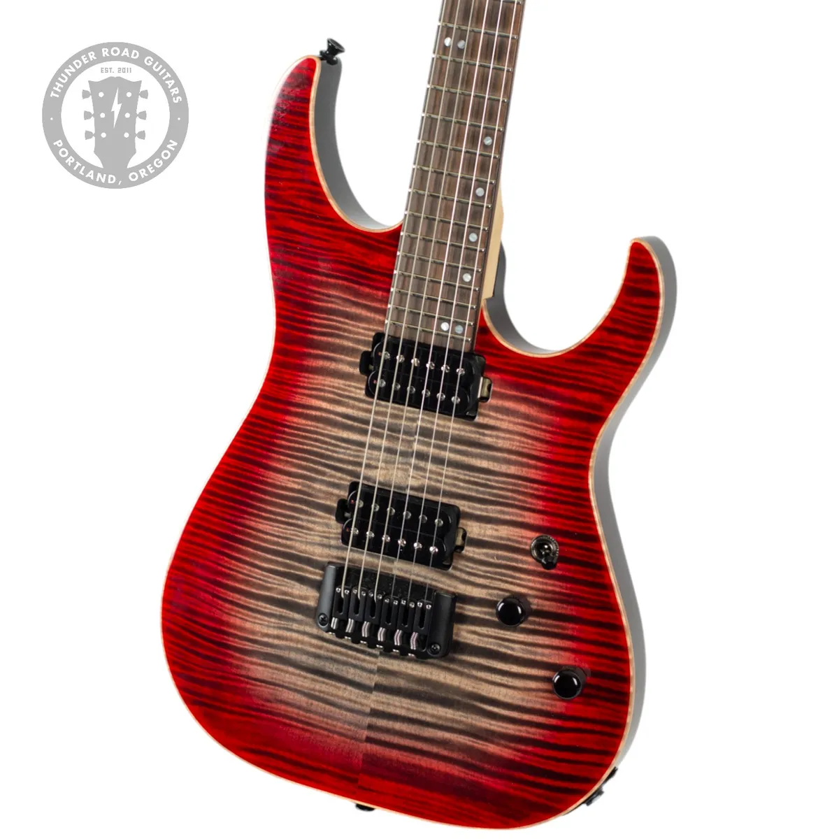 2021 Schecter USA Custom Shop Sunset 24 Hardtail Red Stain Black Burst ...