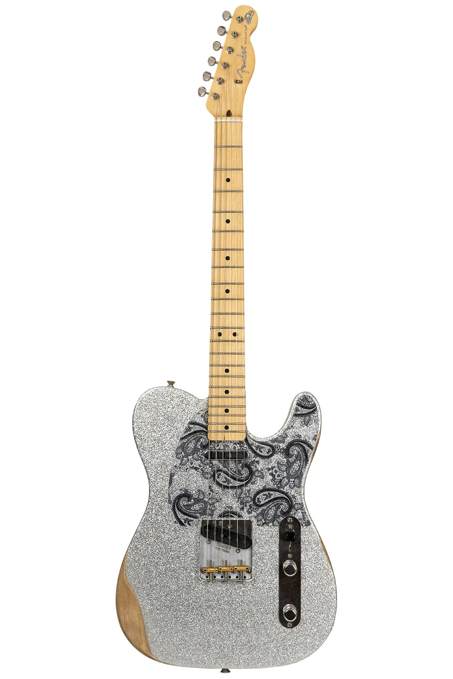 2022 Fender Brad Paisley Road Worn Telecaster Silver Sparkle > Guitars ...