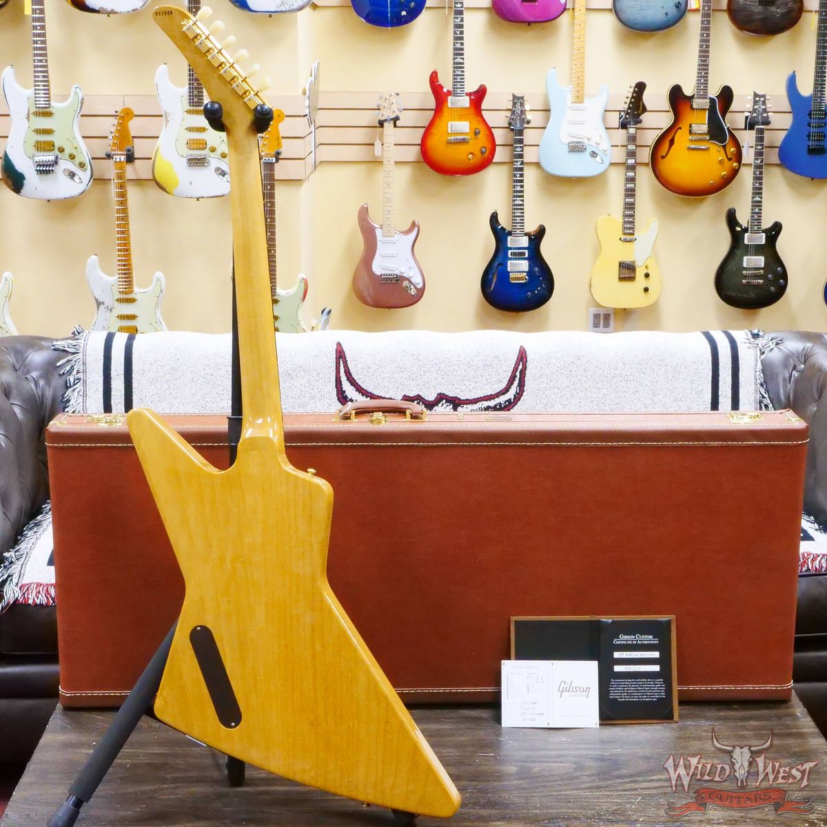 2023 Gibson Custom Shop 1958 Korina Explorer Reissue Natural (White ...