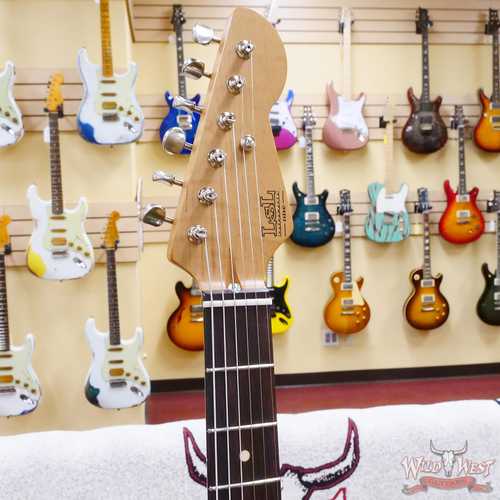 2023 LsL Silverlake One HH Roasted Flame Maple Neck Lime Green ...