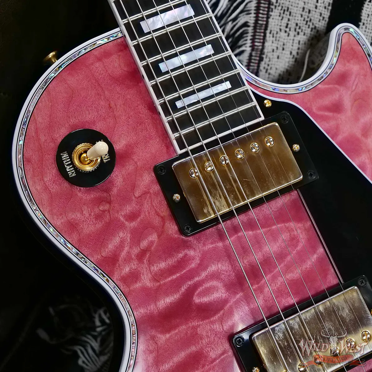 2024 Gibson M2M 5A Quilt Maple Top Les Paul Custom Chablis Pink ...