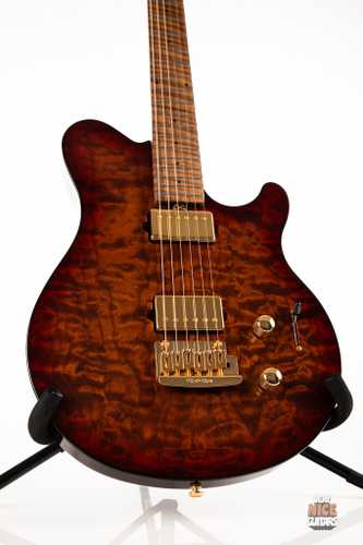 2025 Ernie Ball Music Man Axis Super Sport Limited Roasted Amber ...
