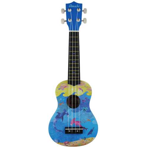 Amahi DDUK21 Soprano Ukulele - Under the Sea Design > Ukulele & Banjo ...