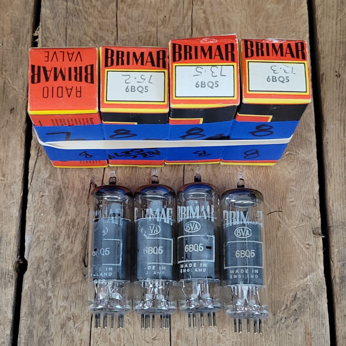 1960 Brimar EL84 6BQ5 Matched Tube Quartet > Amp Tubes | Mahar's ...