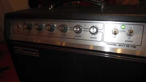 2015 Ampeg GVT15-112 Tube Combo Amp Black & Silver > Amps & Preamps ...