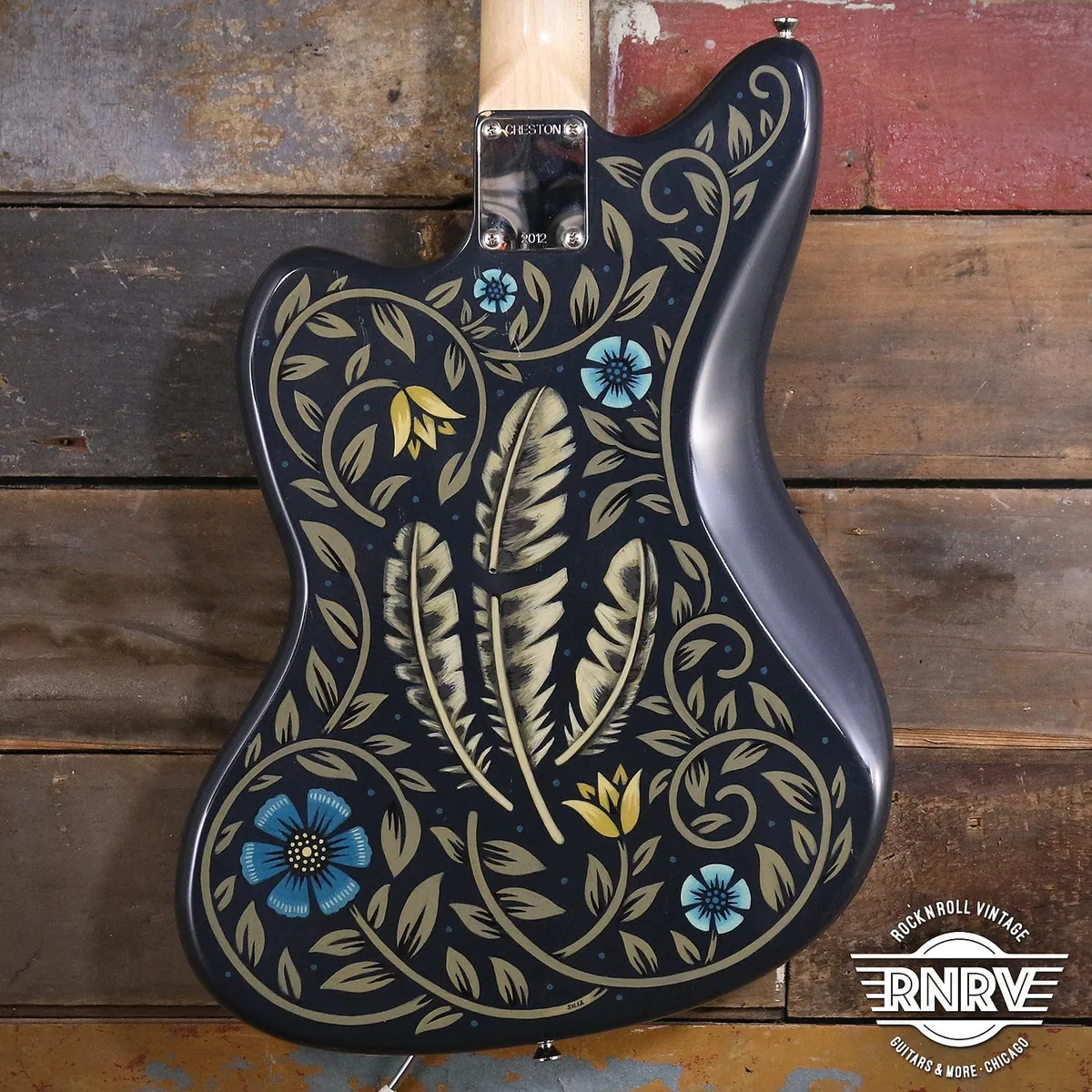 Creston Jazzmaster Custom Sarah Ryan Paint Job Floral > Guitars ...