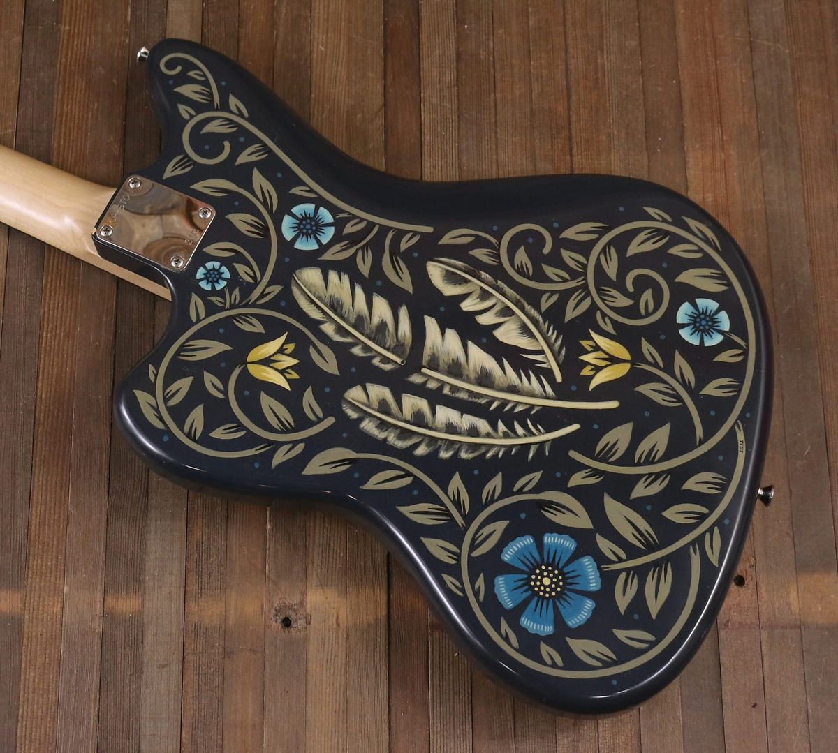 Creston Jazzmaster Custom Sarah Ryan Paint Job Floral > Guitars ...