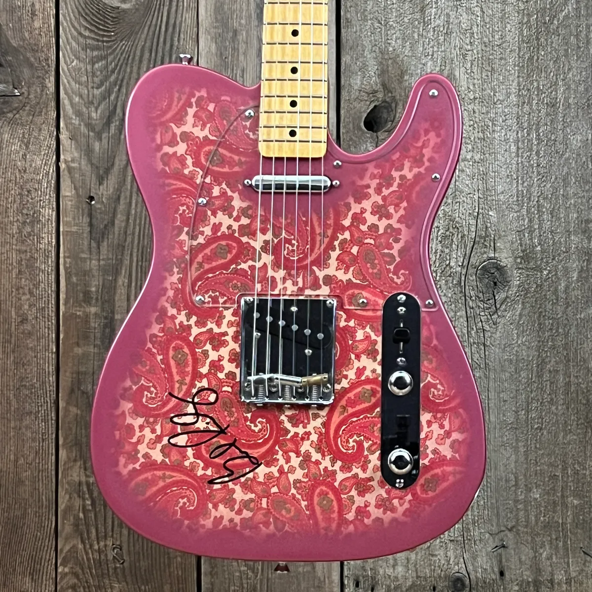 2003 Crook Custom Guitars Paisley Tele Vintage Pink Paisley > Guitars ...