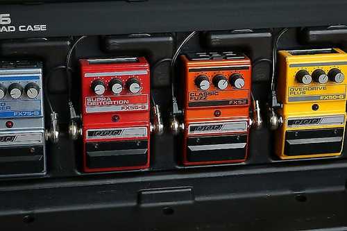 DOD PRC-6 Pedalboard Loaded w/ 6 Effects DFX91 FX75-B FX55-B FX52 FX50 ...