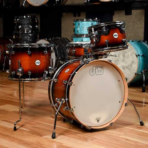 DW Design Series 12/14/20/5x14 4pc. Frequent Flyer Drum Kit Tobacco ...