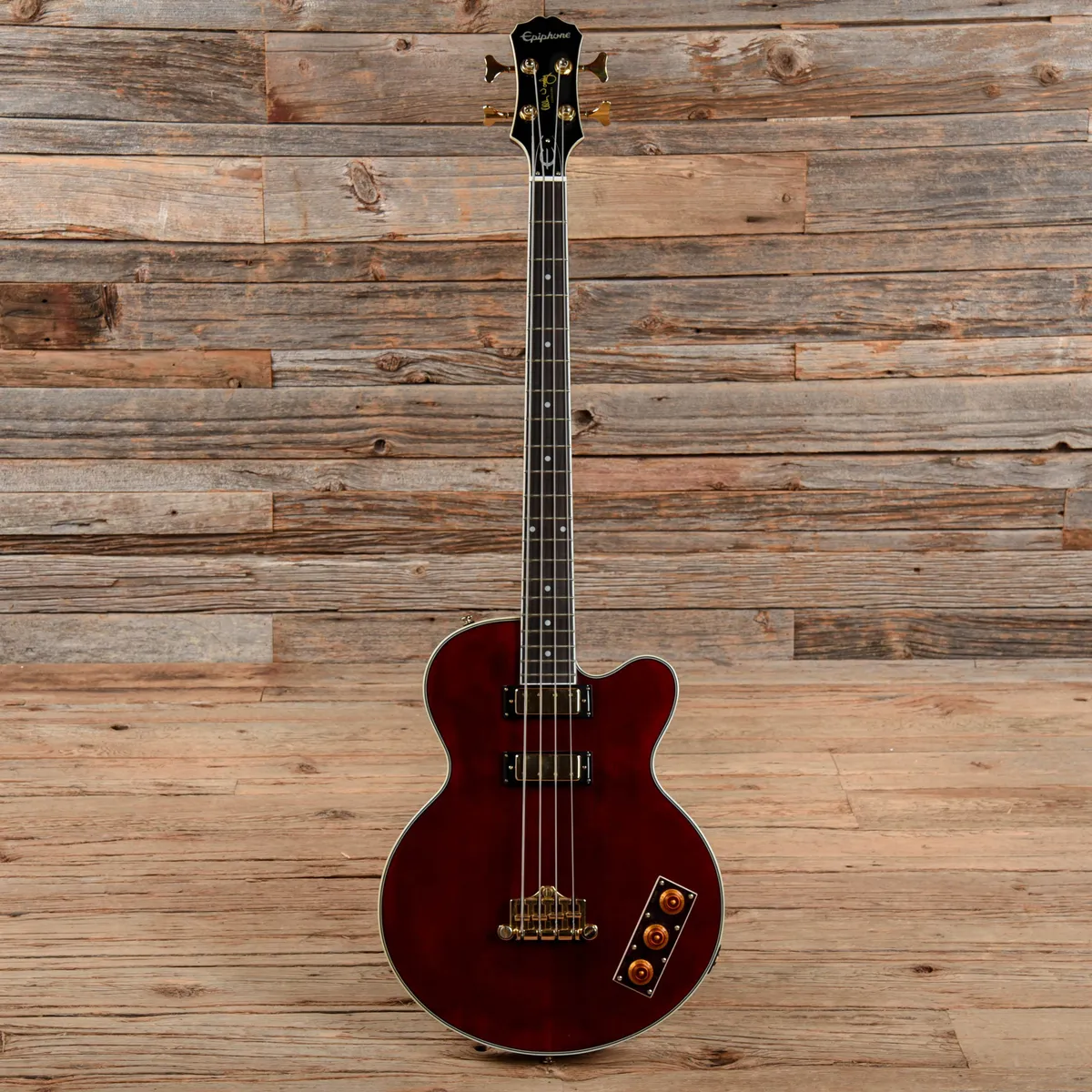 Epiphone Allen Woody Rumblekat Bass Allen Woody Rumblekat Bass Red Wine ...