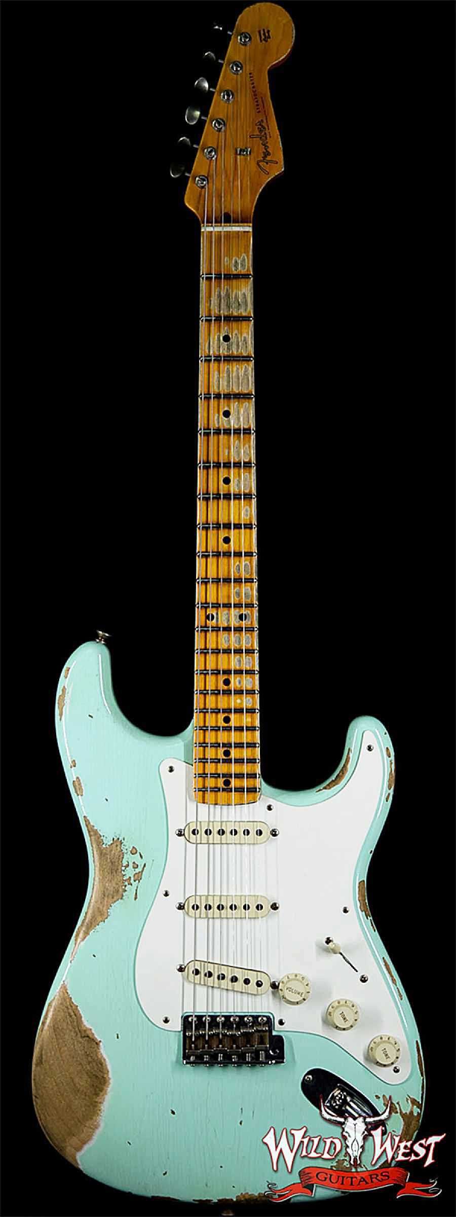 1957 Fender Custom Shop 1957 Stratocaster Heavy Relic Maple Neck Surf ...