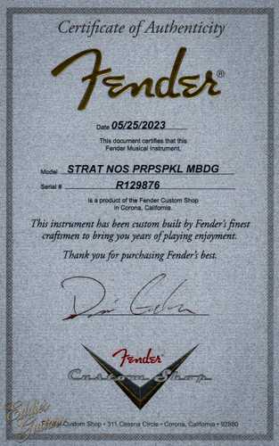 Fender Custom Shop Dennis Galuszka Master Built NOS Stra > Guitars ...