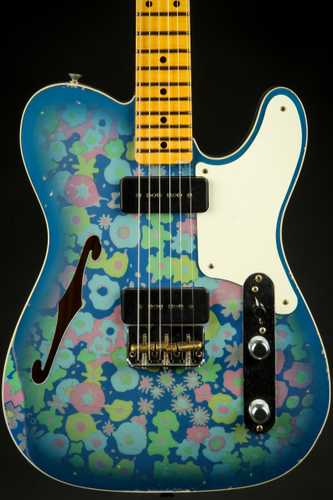 Fender Custom Shop Limited Edition Dual P90 Blue Floral T > Guitars ...
