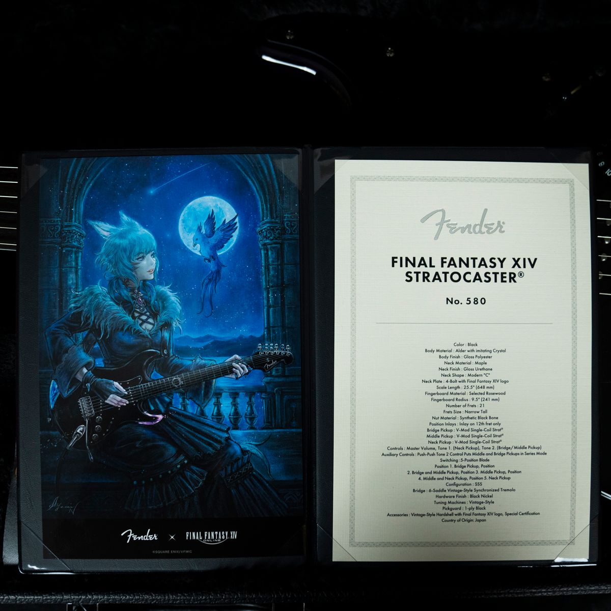 Fender Stratocaster Final Fantasy XIV Black > Guitars Electric Solid ...