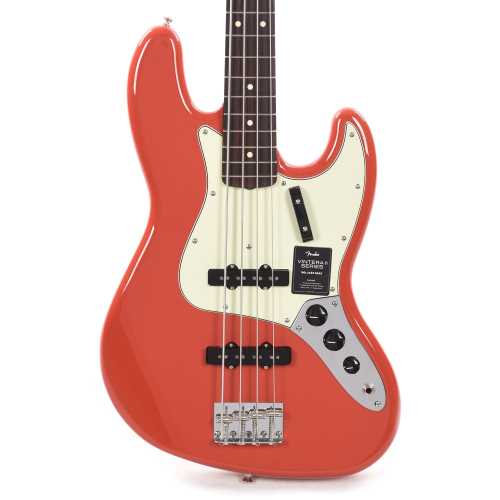 Fender Jazz Bass Red Fiesta Red > Guitars Bass | Chicago Music Exchange