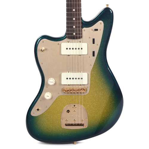 Fender Jazzmaster Blue Aged Surf Burst Sparkle > Guitars Electric Solid ...