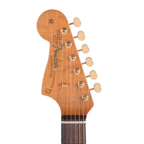 Fender Jazzmaster Blue Aged Surf Burst Sparkle > Guitars Electric Solid ...