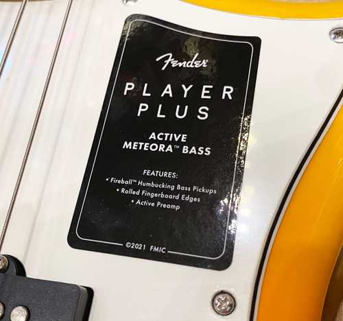 Fender Player Plus Active Meteora Bass Tequila Sunrise > Guitars Bass ...