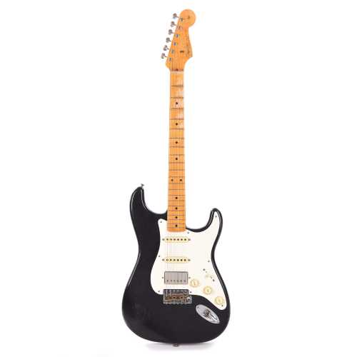 Fender Stratocaster Black Ebony Transparent > Guitars Electric Solid ...