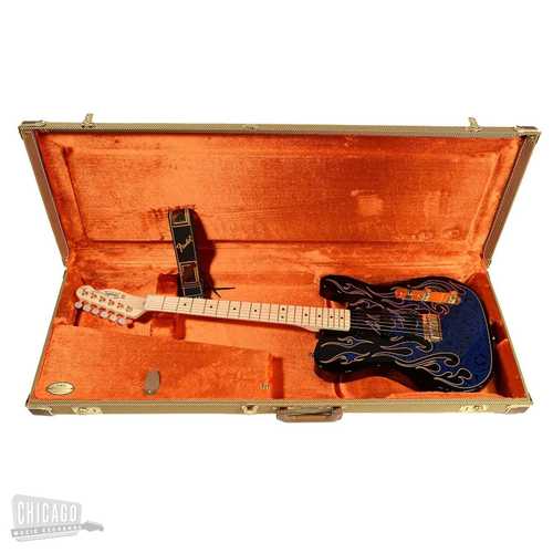 Fender Telecaster Blue Blue Paisley Flames > Guitars Electric Solid ...