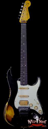 2019 Fender Custom Shop Black Lightning Stratocaster HSS Floyd Rose ...