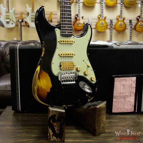 2019 Fender Custom Shop Black Lightning Stratocaster HSS Floyd Rose ...
