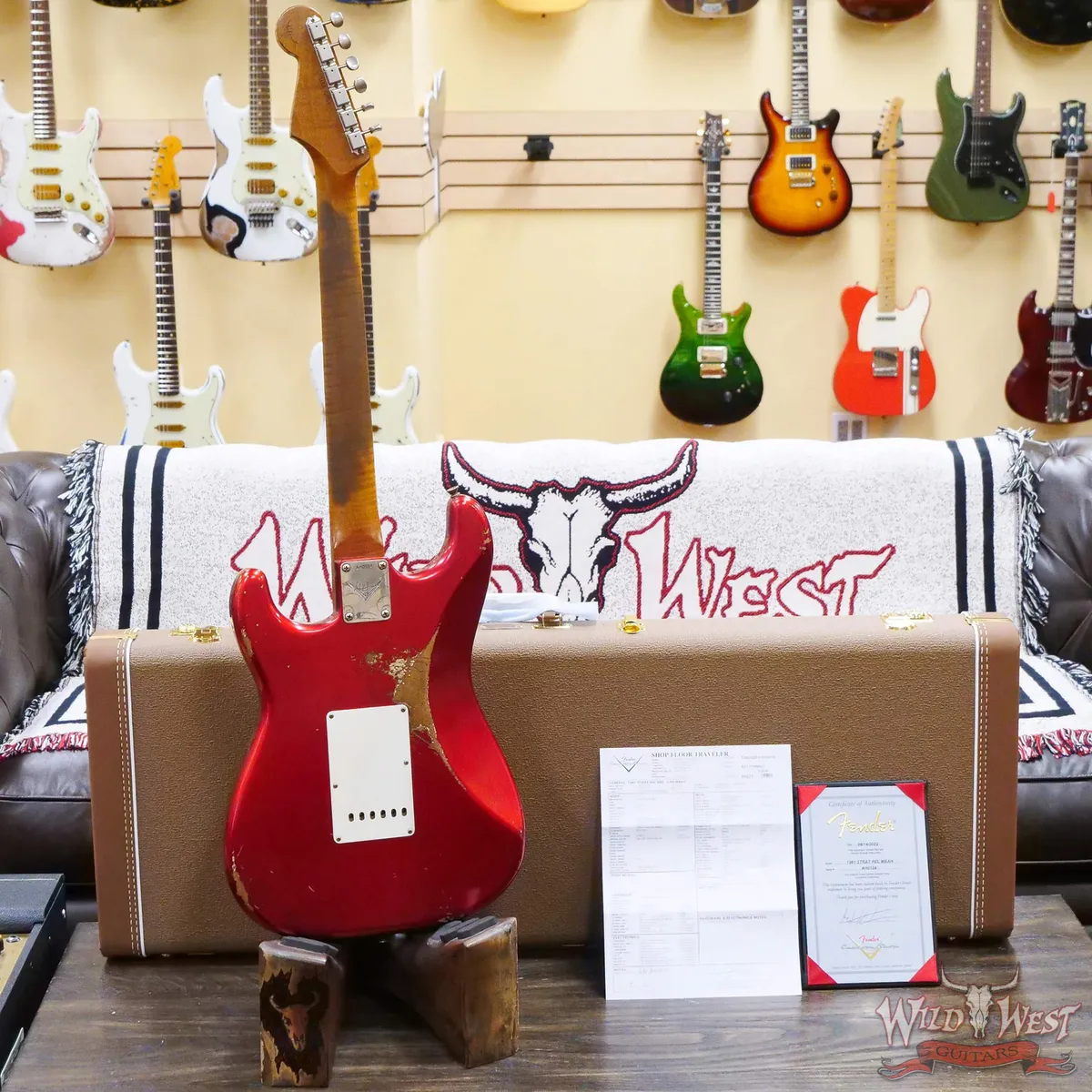 2022 Fender Custom Shop Andy Hicks Masterbuilt 1961 Relic Candy Apple ...