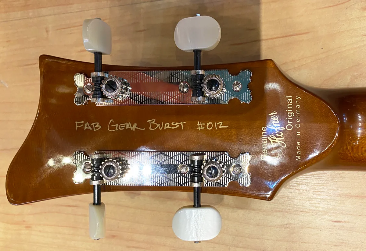 Hofner Fab Gear Limited Edition 500/1 Model Beatle Bass Fab Gear Burst ...
