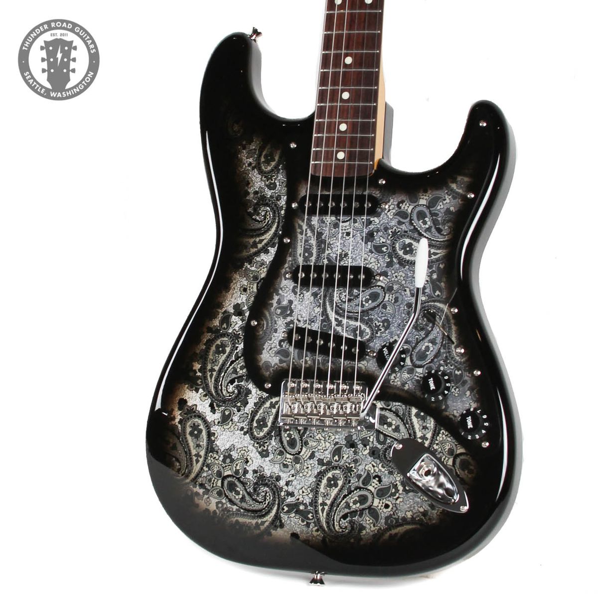 2020 Fender MIJ Black Paisley Limited Edition Stratocaster Black ...