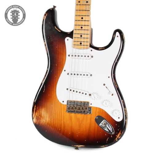 2014 Fender CS 60th Anniversary '54 Heavy Relic Stratocaster Sunburst ...