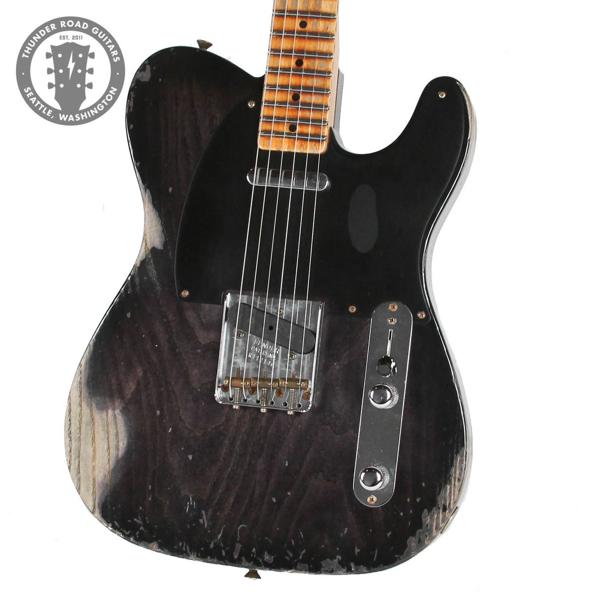 Fender Custom Shop 1952 Telecaster Heavy Relic Transparent Black ...