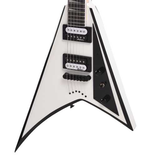 Jackson Rhoads White White with Black Bevels > Guitars Electric Solid ...