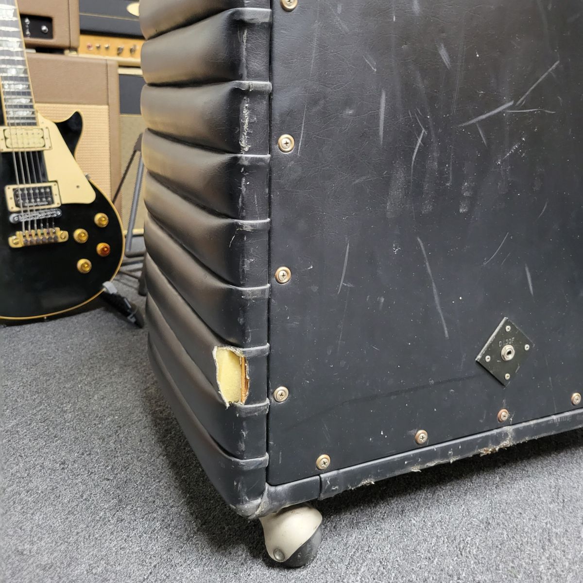 1968 Kustom 2x15" Speaker Cabinet JBL D130F-6 Loaded Black > Bass ...