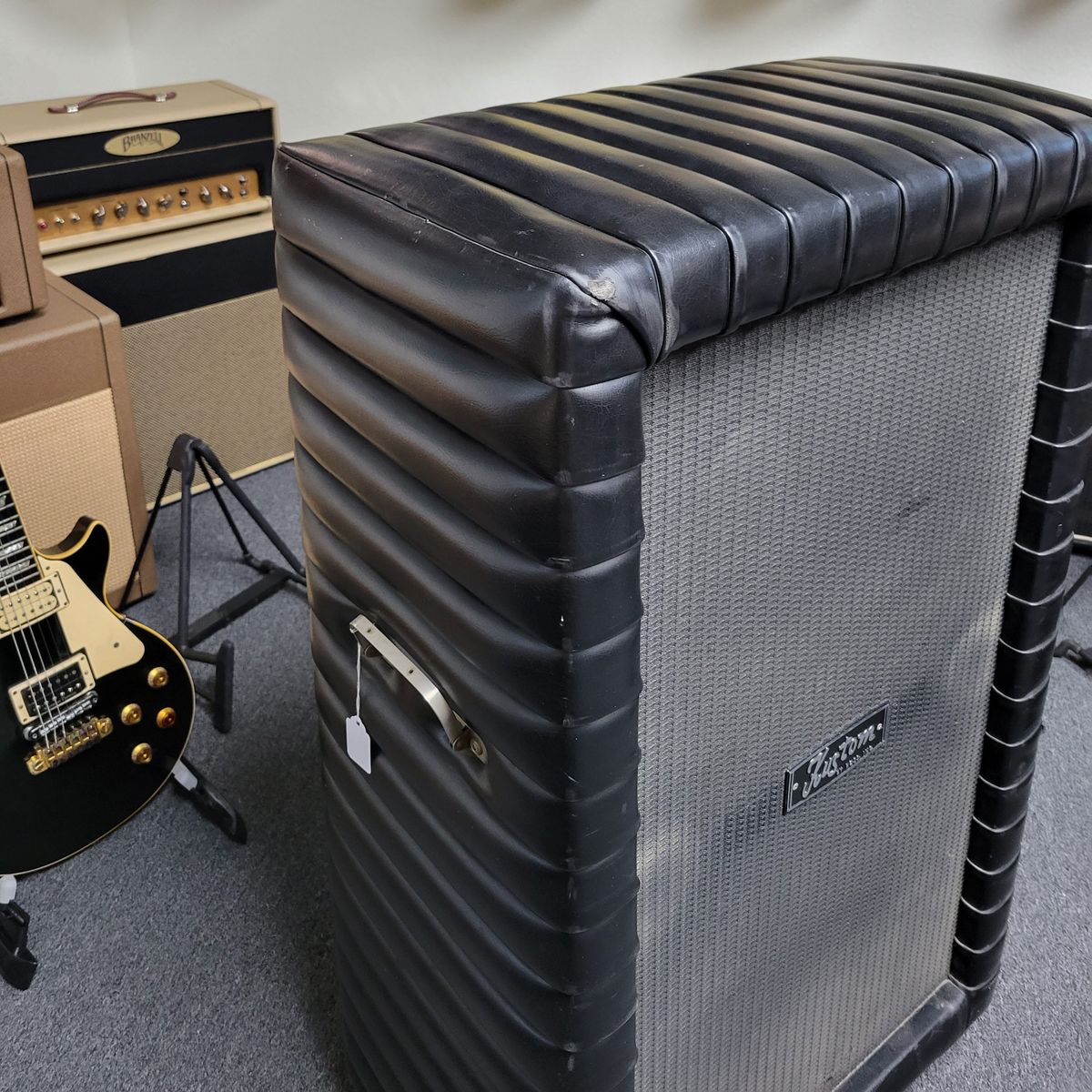 1968 Kustom 2x15" Speaker Cabinet JBL D130F-6 Loaded Black > Bass ...