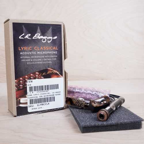 LR Baggs LYRIC-C Classical Guitar Pickup with Endpin Jack Tortoise ...