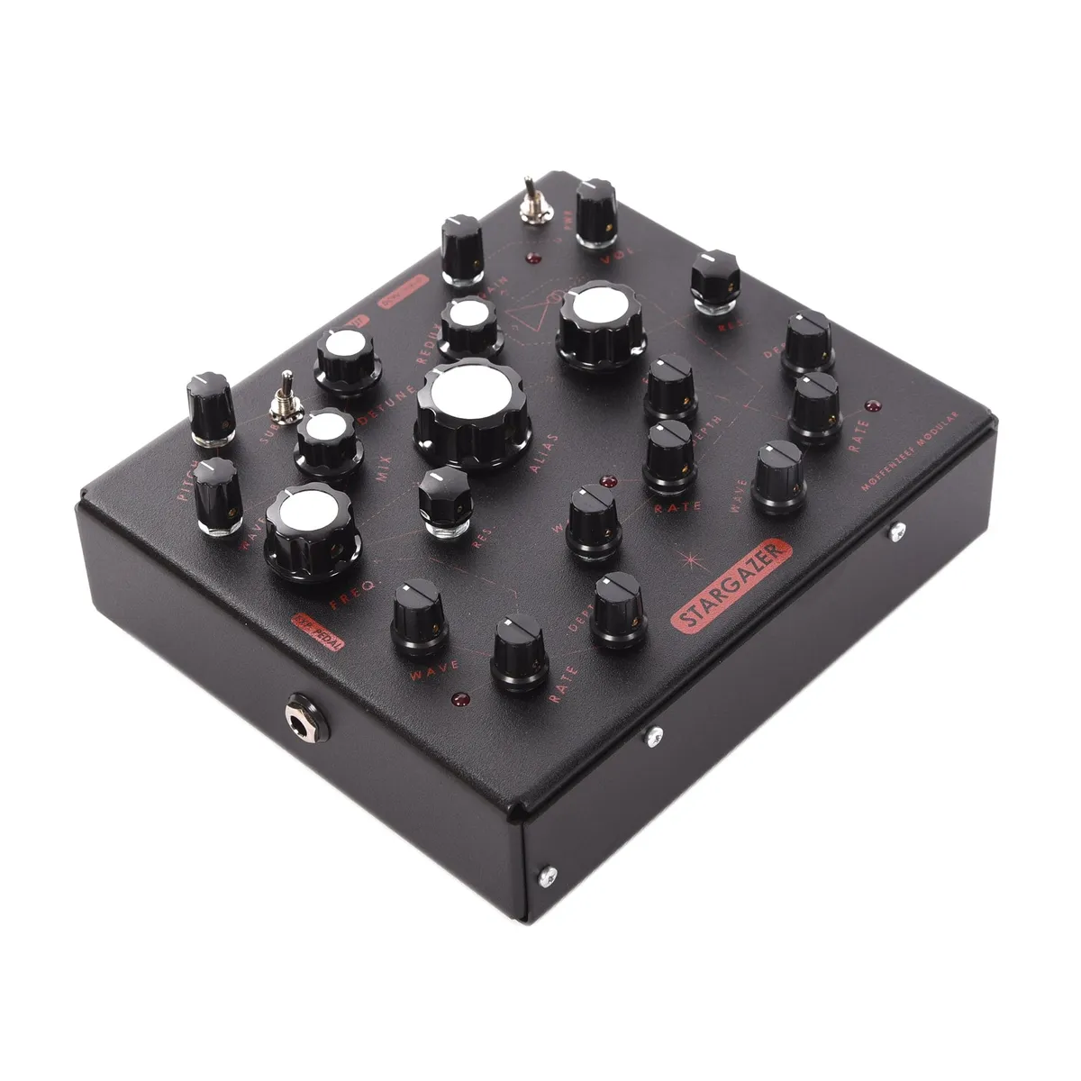 Moffenzeef Modular Stargazer Drone Synth Pedal Gunmetal Matte Black ...