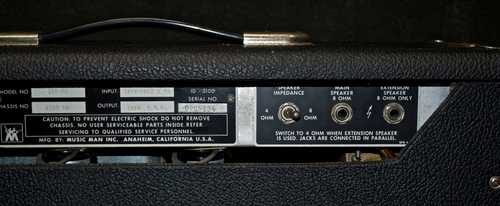 Music Man 100 RD Head Black > Amps & Preamps | Guitars n Jazz